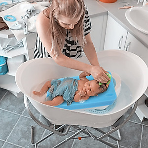 Cubolar Baby Bath Sponges Baby Bath Anti-Slip Cushion Infant Bath Sponges Mat Bath Support for Newborns Toddlers Infant