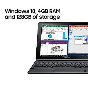 Samsung Galaxy Book 10.6” Windows 2-in-1 PC (Wi-Fi) Silver, 4GB RAM/128GB storage, SM-W620NZKAXAR