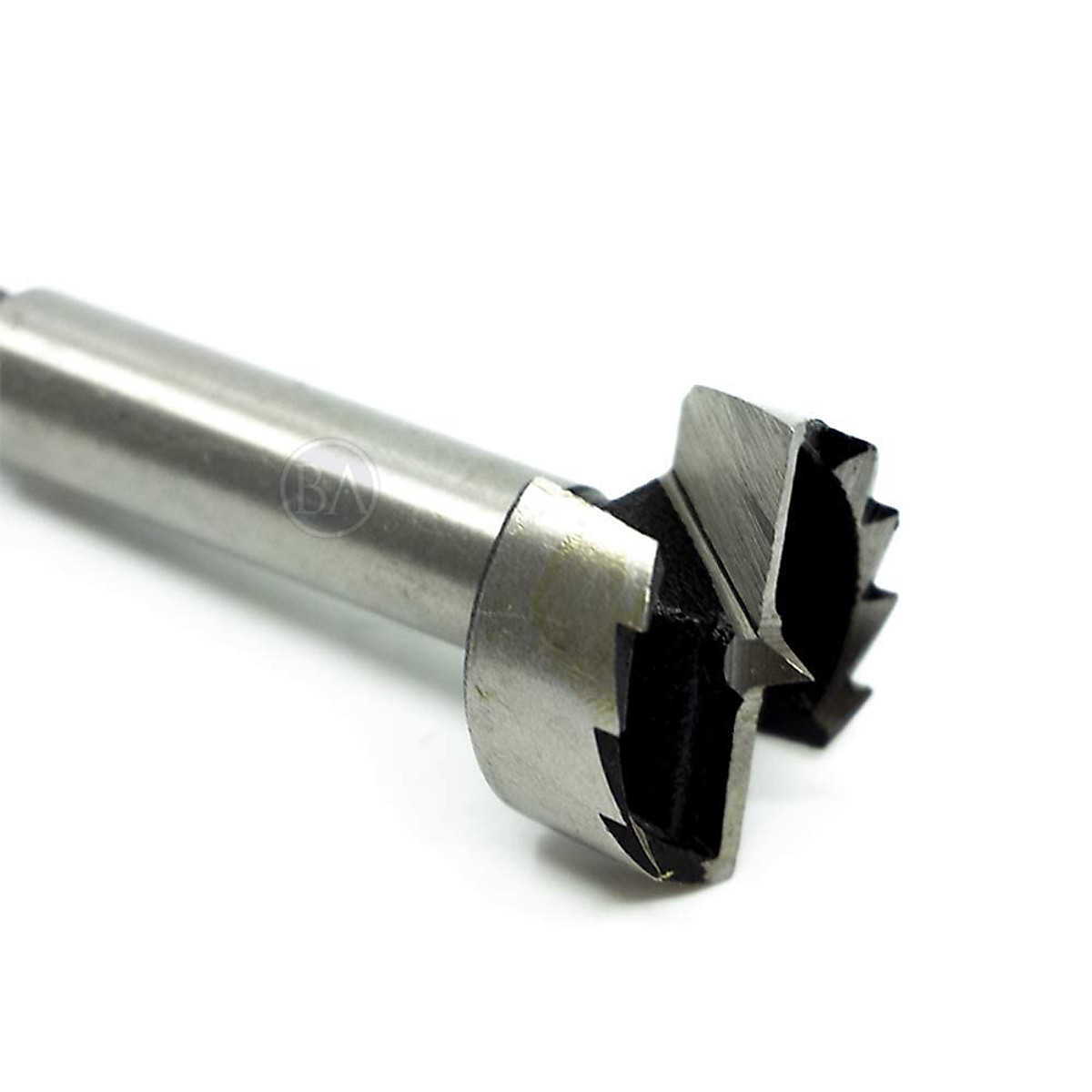 Benchmark Abrasives Drilling Forstner Drill Bit for Smooth Cutting, Woodworking Tool for Cutting Holes, Punching in Soft Hard Wood, Round Shank Fit Drills, Drill Presses (1-1/8")