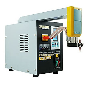 CNCEST Spot Welder, Spot Welder Machine with 738AL Telescopic Arms, Handheld Hot-air 18650 Pulse Welding Machine, 110V 3.6KW