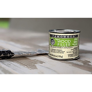 FamoWood 36141100 Original Wood Filler - 1/4 Pint, Alder