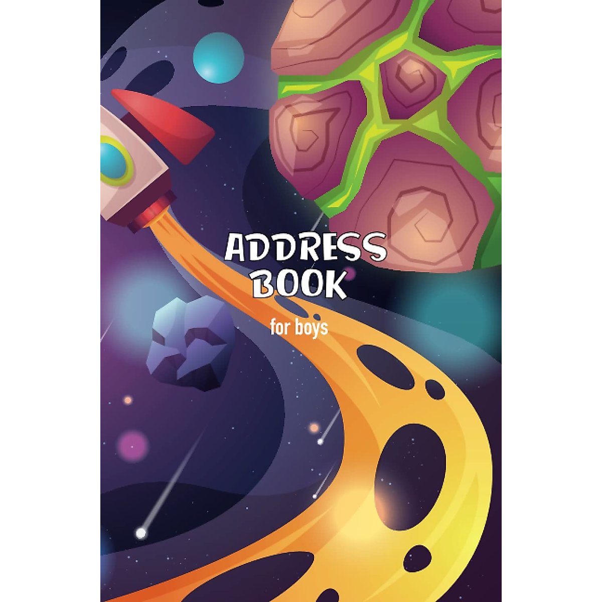 Address Book: Kids Alphabetical Address Log Book for Boys | Contacts Address Book 6”x 9”, Address Journal, Contacts Notebook, Address and Phone Book Logbook Diary
