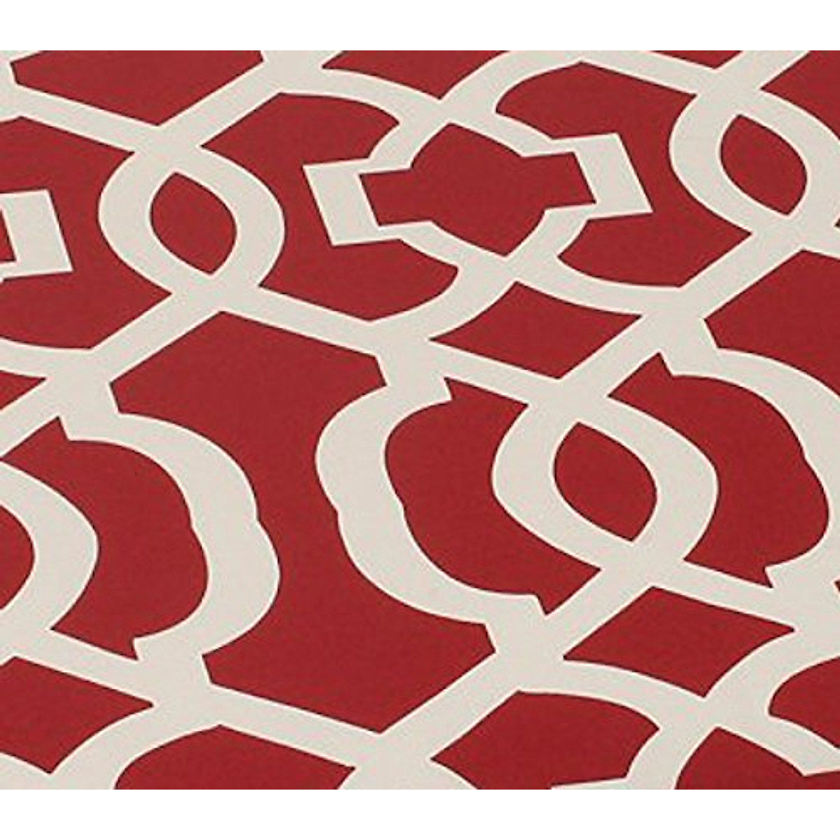 Pillow Perfect Outdoor/Indoor New Geo Red Bench/Swing Cushion, 1 Count (Pack of 1)