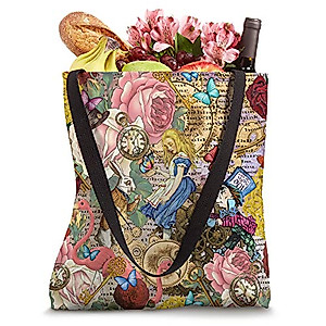 Alice In Wonderland Collage Tote Bag