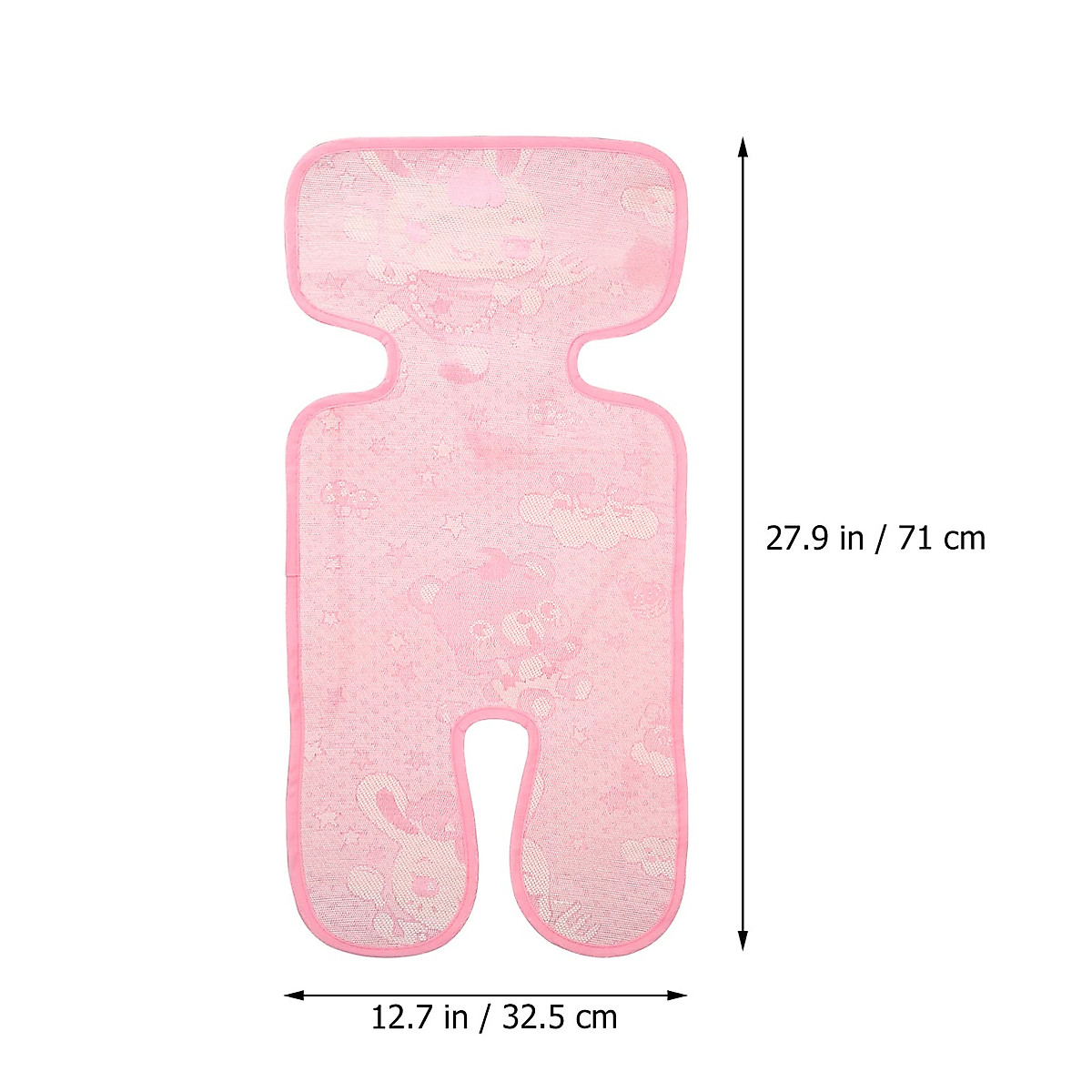 FAVOMOTO 2pcs Baby Stroller Liner Seat Pad Summer Cooling Mat Cushion for Stroller Car Seat High Chair Pushchair Infant Carriage Cushion Washable
