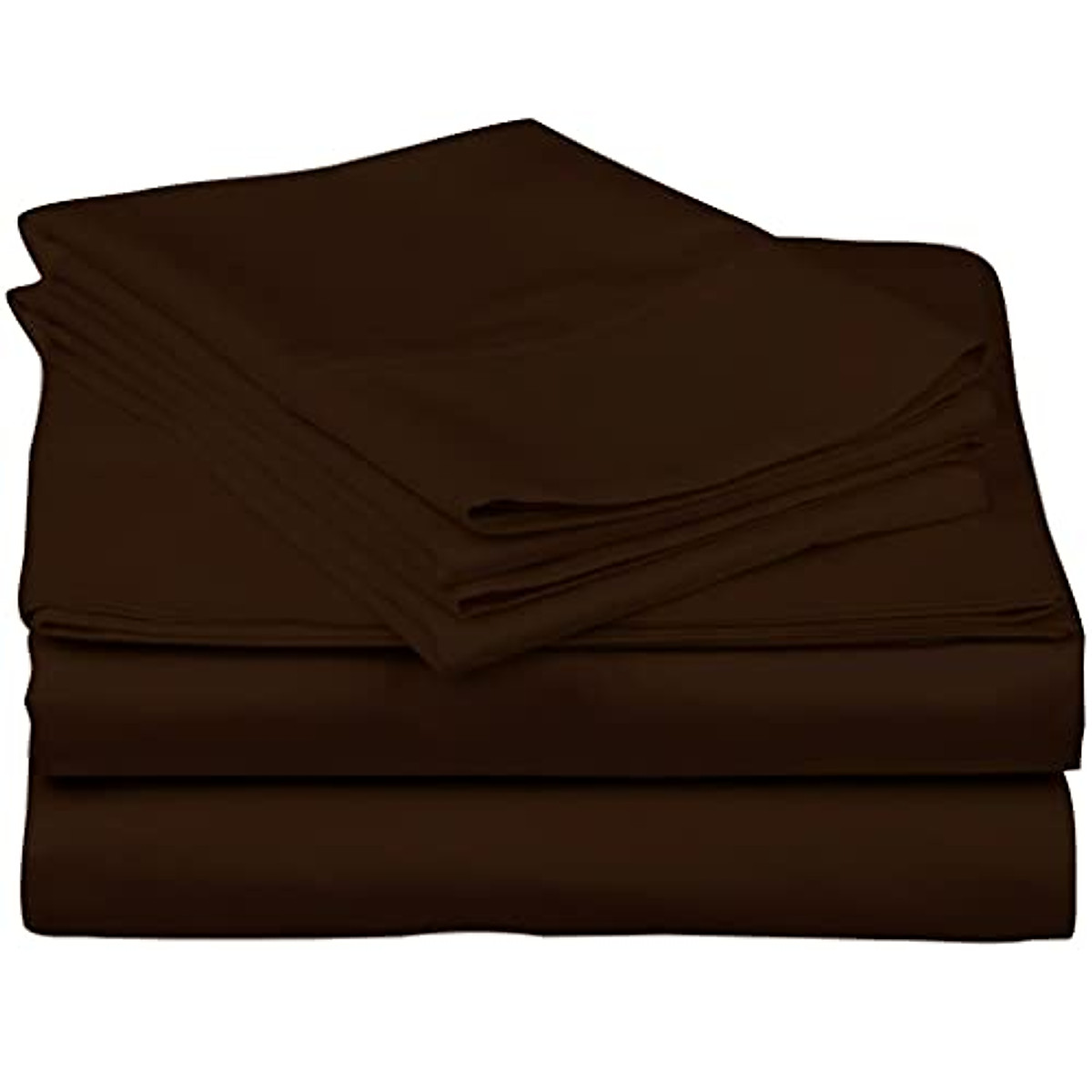 Kavy Beddings 6 Piece Bed Sheet Set Hotel Luxury Chocolate Full Size 28 Deep Pocket Bed Sheets 1000 Thread Count, 100% Egyptian Cotton