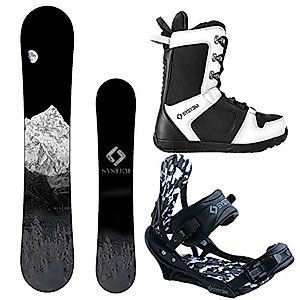 System MTN and APX Complete Men's Snowboard Package (159 cm, Boot Size 10)