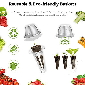 inbloom Fruit Seed Pod Kits for AeroGarden, Ahopegarden Hydroponics Garden, 12-Pods, 350+ Seeds Included Wild Strawberry, Radish, Dwarf Pea, Green Pepper, Cucumber, Ruby Queen Beet, Golden Tomato