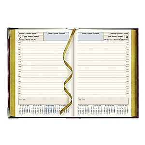 Brownline 2023 Executive Daily Planner, Appointment Book, 12 Months, January to December, Sewn Binding, 7.125" x 4.875", Assorted Colors, Trilingual (CBE504.ASX-23)