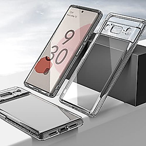 HAII Clear Case for Google Pixel 6, Slim Thin Flexible TPU Shock-Absorbing Soft Crystal Clear Lightweight Shockproof Protective Case Cover for Google Pixel 6 (Clear)