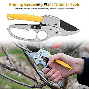 GYDXJGJ Garden Pruning Shears High Carbon Steel Gardening Plant Scissor Cutter Branch Pruner Trimmer Hand Tools