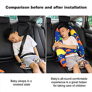 Travel Pillow Kids,Travel H Pillow Car Pillow for Kids,Kids Neck Pillows for Travel,Neck Pillow Travel Kids,Kids Travel Pillows,Toddler Car Seat Head Support Comfortable and Soft (F)