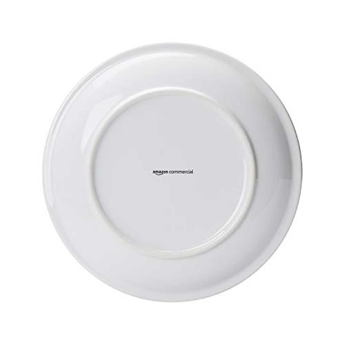 AmazonCommercial 12-Piece Porcelain, 7 Inch Dessert Plate Set, White