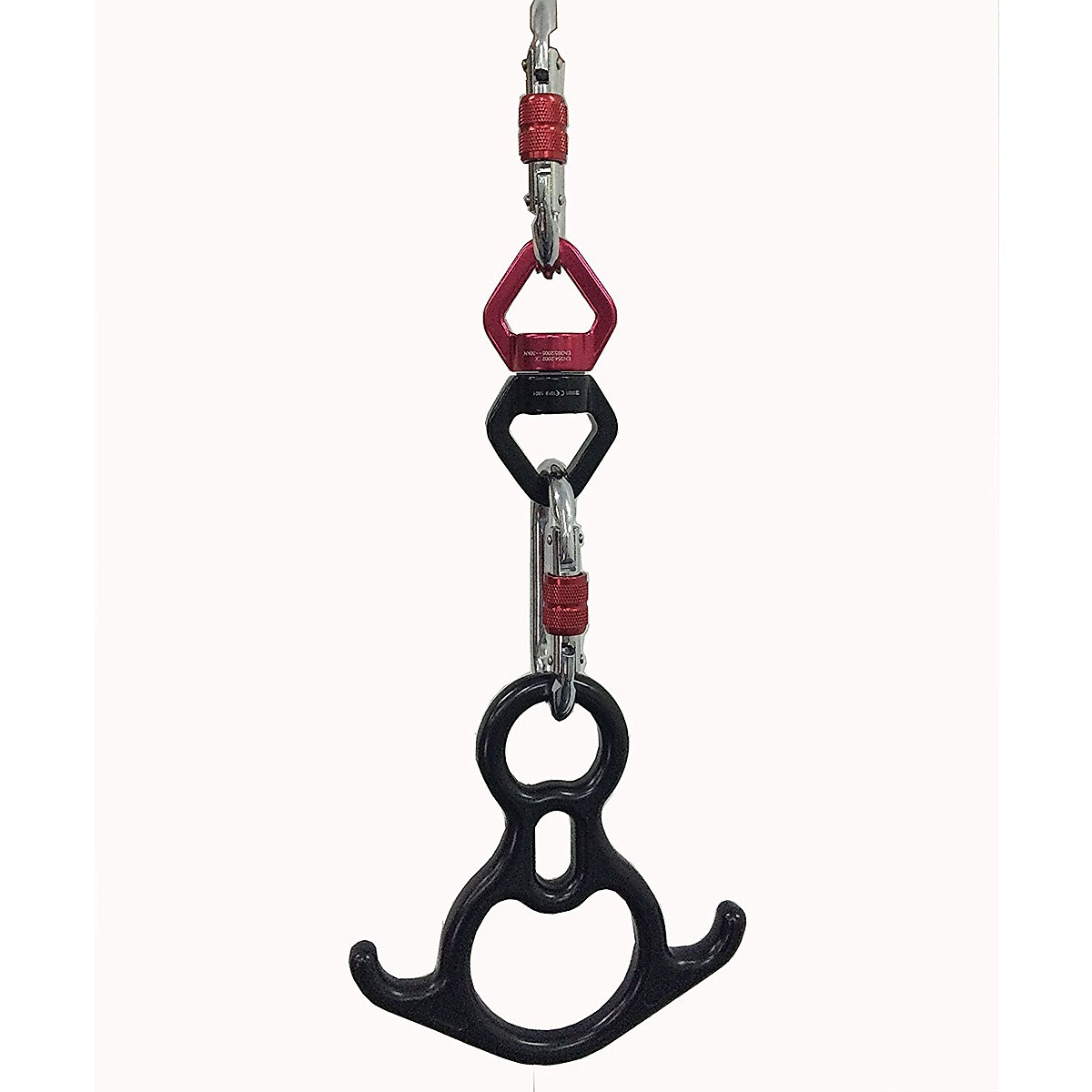 Dasking Premium Aerial Silks Equipment - Safe Deluxe Aerial Kit (Dark Purple)