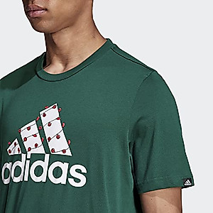 adidas Holiday Lights Tee Collegiate Green/White XL