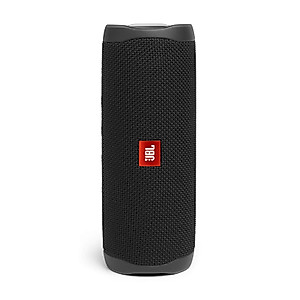 JBL Flip 5 Waterproof Portable Bluetooth Recycled Plastic Speaker Bundle with divvi! Protective Hardshell Case - Blue (Eco Edition)