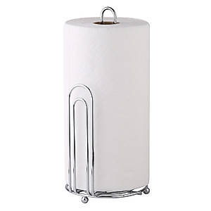 Greenco Chrome Paper Towel Holder | Kitchen Towel Dispenser, Paper Hand Towel Holders, Stand, Rack | for Countertop, Counter, Sink, Under Cabinet, Bathroom Wall | Kitchen Organization, Accessories