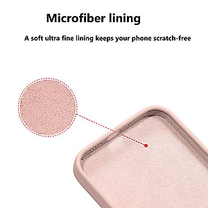 Ultra Slim Liquid Silicone Gel Case Compatible for iPhone 13 Mini 5.4 inch 2021 with Card Holder Sleeves Slot Anti-Scratch Shockproof Wallet Cover for iPhone 13 Mini (Pink)