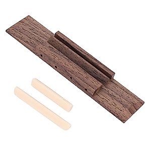 Ukulele Bridge Set Rosewood Bridge Plastic Nut & Saddle DIY Ukulele Replacement Part