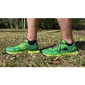VJ Ultra 2 Long-Range Race Trail Running Shoes with Rock Plate and More Grip - M 6.5/W 8 Green
