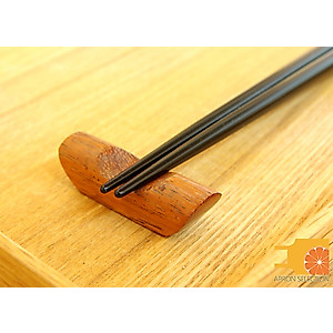 Hashimoto-Kousaku Wajima Japanese Natural Lacquered Wooden Chopsticks Reusable in Gift Box, Seasonal Scenery Naminohana (Black) Made in Japan, Handcrafted