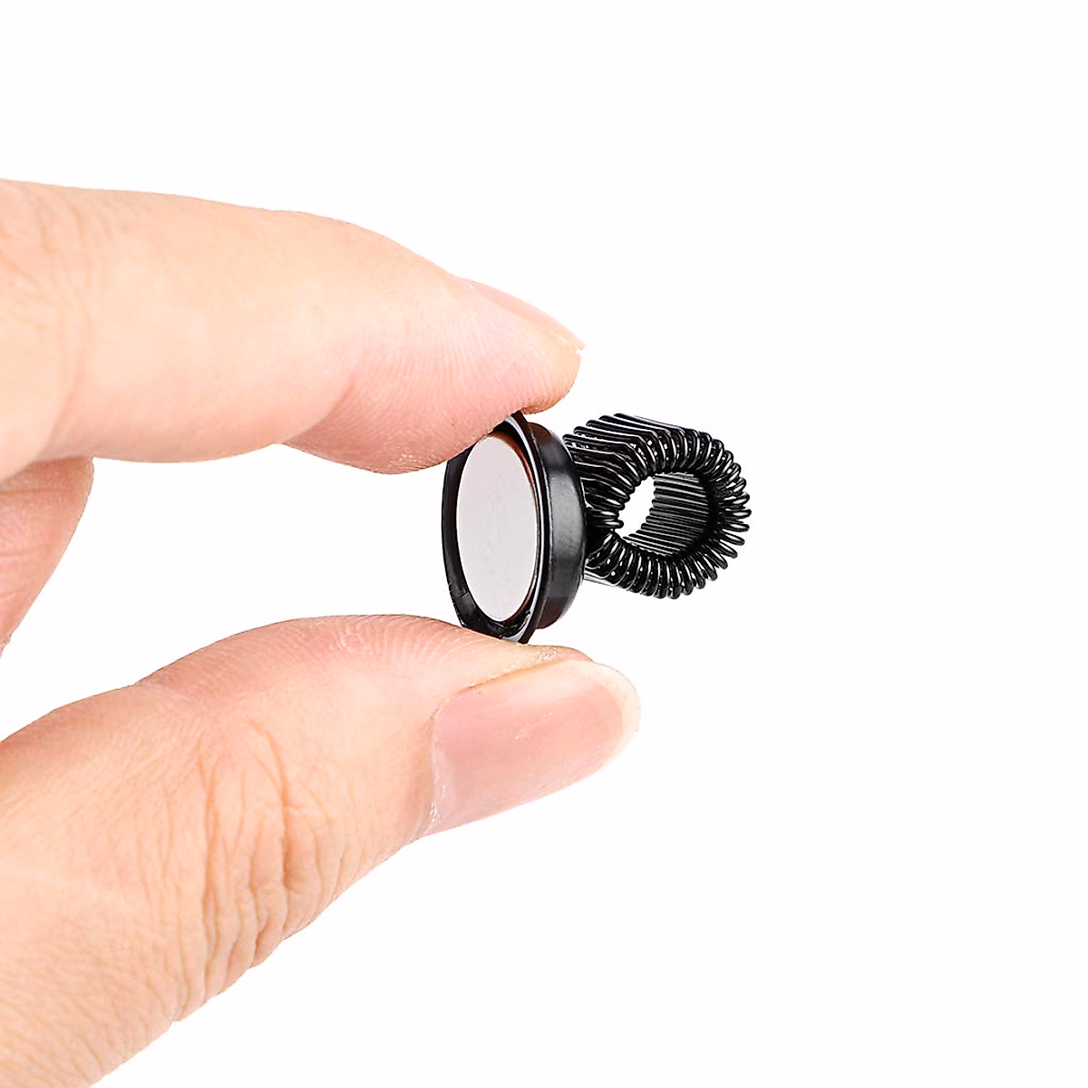 BTSKY 8 Pack Stainless Steel Magnetic Pen Holder Clips- Magnetic Pen Clip Holder Fit Any Size Pens Magnetic Push pins for Refrigerator Whiteboard Erase Board and Bulletion Board Map Black