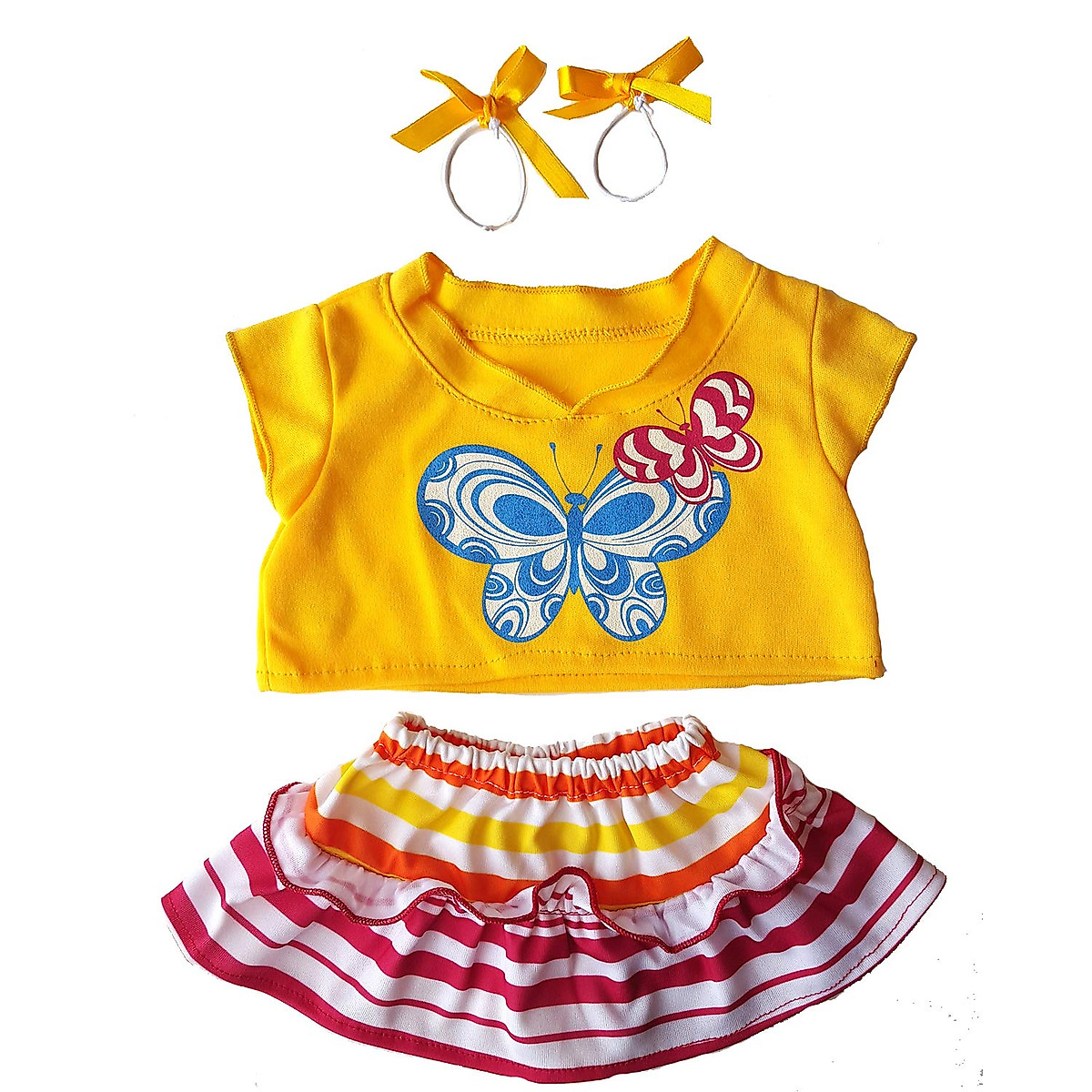 Butterfly Costume Outfit Teddy Bear Clothes Fits Most 14" - 18" Build-a-bear and Make Your Own Stuffed Animals