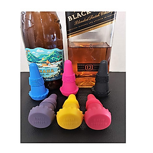 Brew Stopper 6 Pack Ideal Wine Stopper Beer Stopper Spirt Compare to Rabbit Wine Stopper champagne stopper Model: BStop6 (Home & Kitchen)