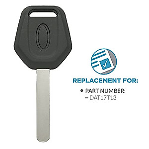 Keyless2Go Replacement for New Uncut Transponder Ignition 4D62 Chip Car Key DAT17T13