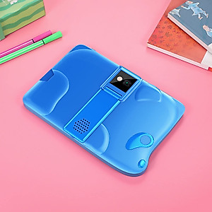 7 Inch Kids Tablet, 2.4G 5G Dual Screen Wifi and 5.0 Bluetooth Connection, 4GB RAM and 32GB Memory, 5000mAh Capacity, 6 to 10 Small Endurance Time for Kids Reading Taking Photos Video Music(Blue)