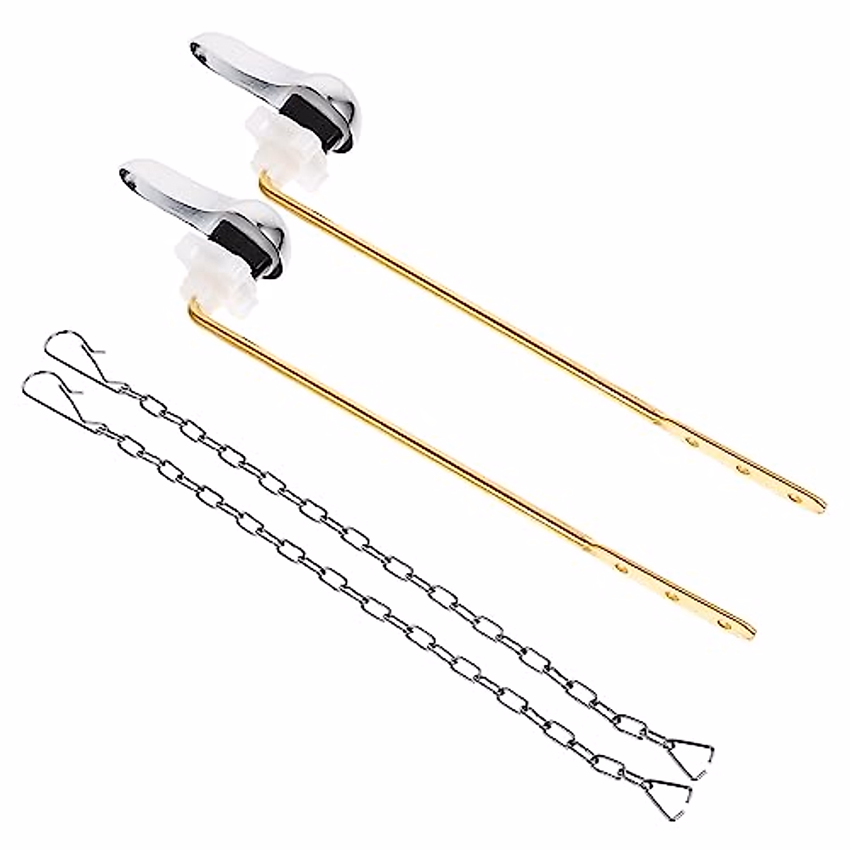 OSALADI 2 Sets Accessories Float Toilet Tank Flush Lever Replacement Front Mount Toilet Handle Lever Toilet Handle Replacement kit Toilet Toilet Tank Lever Replacement Flap