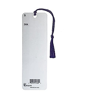 Hope As Anchor for Soul Light Tan Stripes Cardstock Tassel Bookmarks, Pack of 12