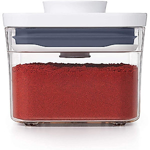 OXO Good Grips POP Container - Airtight Food Storage - 0.4 Qt Square (Set of 4) for Dried Herbs and More