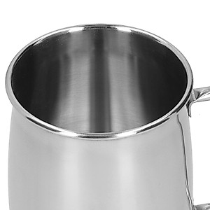 Yosoo 1000ml Stainless Steel Wine Bar Beer Mug,Water Cup with Handle, Portable Coffee Cup Drinkware,Large Capacity Beer Bar Supplies