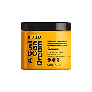Matrix A Curl Can Dream Moisturizing Leave-in Cream, Moisturizes & Defines Curls For Curly, Coily, and Wavy Hair, Protects from Heat Styling, Frizz Control & Detangler, 16.9 Fl Oz