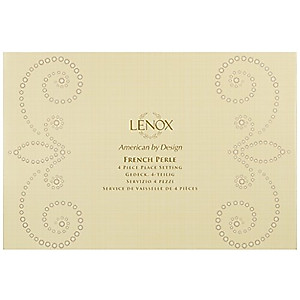 Lenox French Perle 4-Piece Place Setting, Ice Blue,12 oz