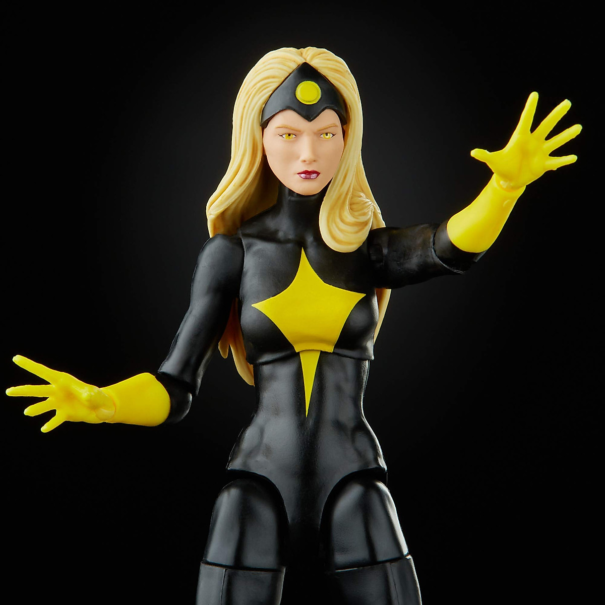 Marvel Legends Series 6-inch Darkstar Action Figure Toy, Premium Design and Articulation, Includes 2 Accessories and 1 Build-A-Figure Part