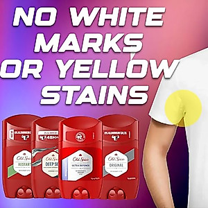 Spice Men's Variety Deodorant Stick, 4 Pack, Invisible Solid Deodorant Stick, Assorted Scents, Deep Sea, Restart, Ultra Defense, and Original, 1.69 Oz. Each