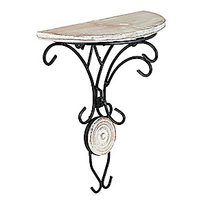 Floating Shelf Wall Mount | Foldable Wall Hanging Shelf | Wall Shelf | Rustic Wood Wall Shelf for Bedroom Living Room Kitchen | Wall Decor Storage Shelf | Hanging Plant Shelf | Farmhouse Décor