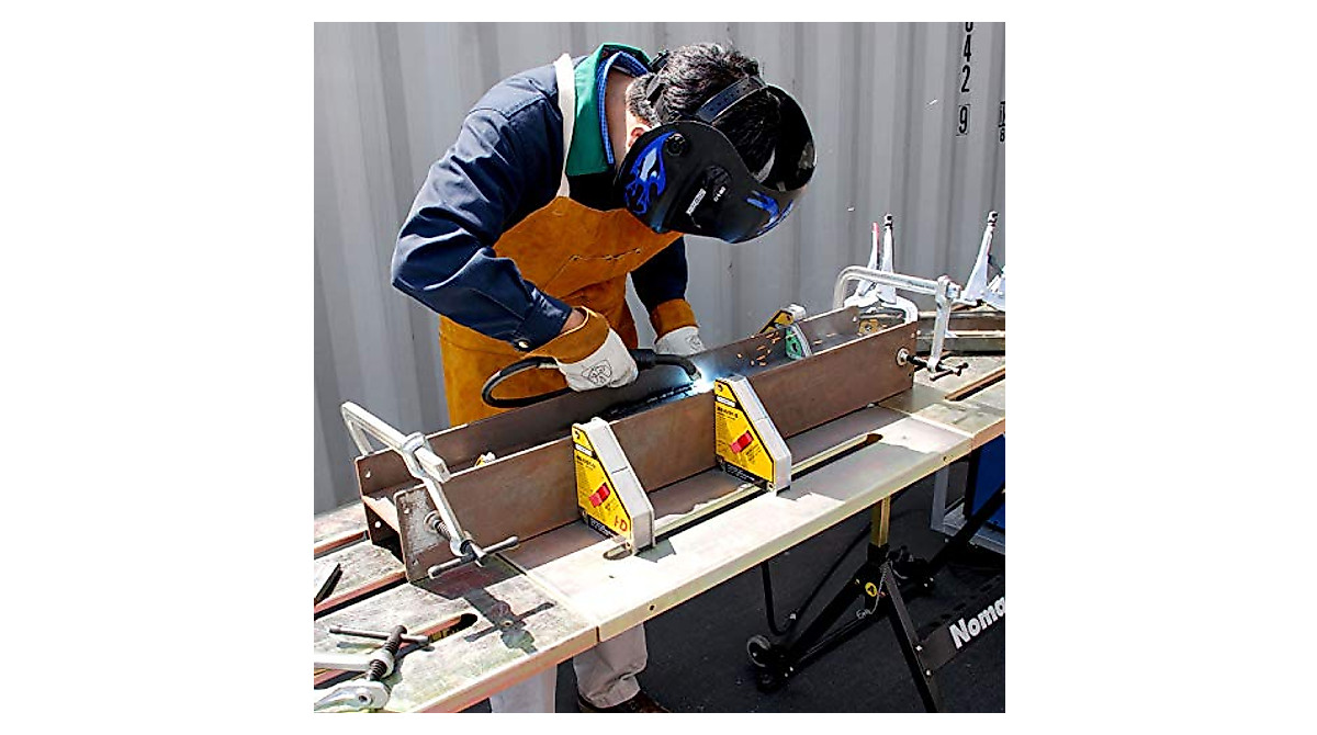 Strong Hand Tools Nomad Steel Welding Table - Adjustable & Portable