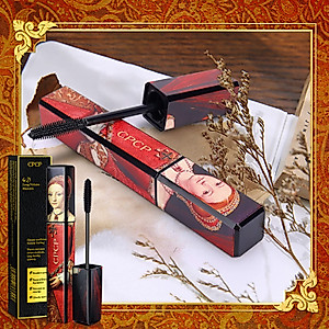 Princess Isabella Mascara, HOFASON 4D Silk Fiber Lash Mascara Waterproof Long Lasting Makeup, Natural Extension Mascara Black Volume and Length, Thick Thickening and Lengthening Voluminous Eyelashes