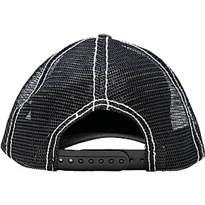 Funky Junque Patch Mesh Baseball Hat - Dog MOM - Black