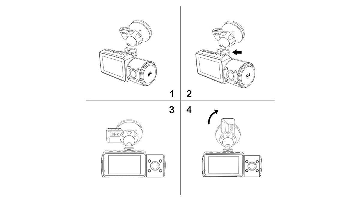 Vantrue GPS Mount: N4, N2S, X4S, N1 Pro (2023), T3 Dash Cams