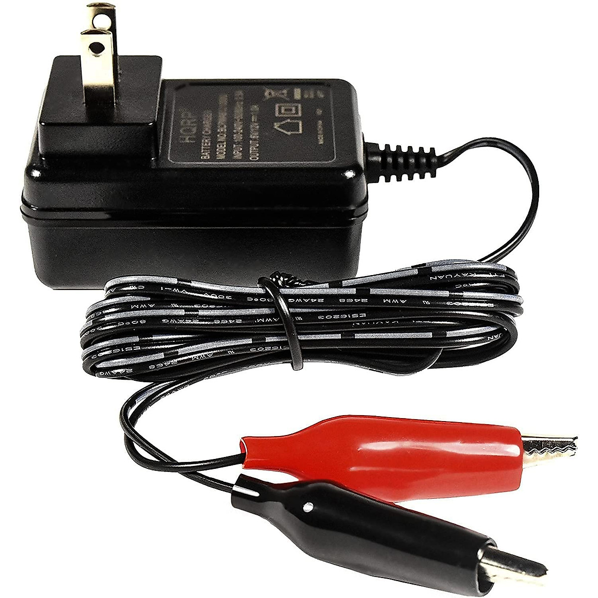 HQRP Fully Automatic 6V / 12V Sealed Lead Acid Smart Battery Charger SLA Maintainer Compatible with Car Truck Motorcycle, Alligator Clips