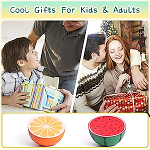 Half Watermelon Jumbo Squishies Fidget Toys, Sensory Push Bubble, Slow Rising Squishy Toys Galaxy Starry Packs Scented Squishy Squeeze Toy Stress Reliever Gift