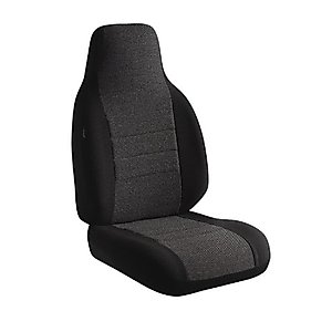 Fia OE39-2 CHARC Custom Fit Front Seat Cover Bench Seat - Tweed, (Charcoal)