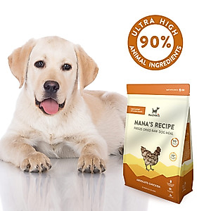 McLovin's Freeze Dried Dog Food, Nana's Recipe (48 oz) - Premium Raw, Grain and Gluten Free - Made in North America - An Ideal Meal or Dog Food Topper, For All Ages and Sizes - No Refrigeration Needed