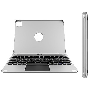 Arteck iPad Air 2024 11-inch/Air 10.9-inch/Pro 2022 Keyboard Case with Trackpad, Bluetooth Keyboard with Folio Full Protection Case and Touchpad for Apple iPad Air 2024 11inch with Swivel Rotating