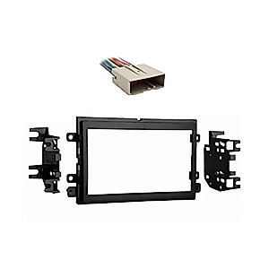 Compatible with Ford F 150 2004 2005 2006 Double DIN Stereo Harness Radio Install Dash Kit Package
