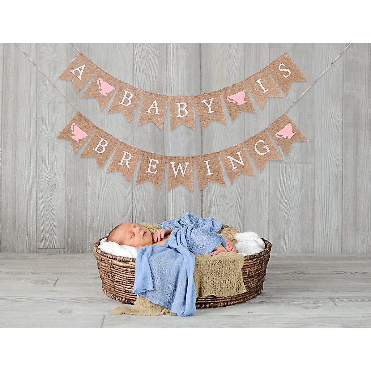 Tea Party Bridal Shower - Tea With The Bride To Be, Bridal Shower Burlap Banner, Bride To Be Banner, Tea Party Shower Decorations (Tea With The Bride To Be)